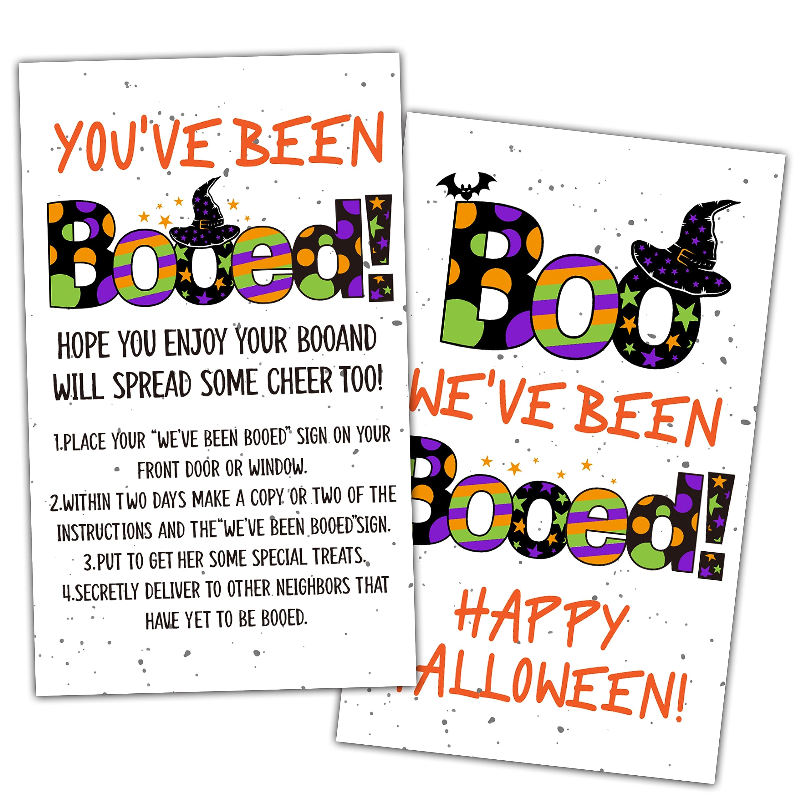 Amazon.com: KFNER Halloween Party Game for Adults, You've Been Booed ...