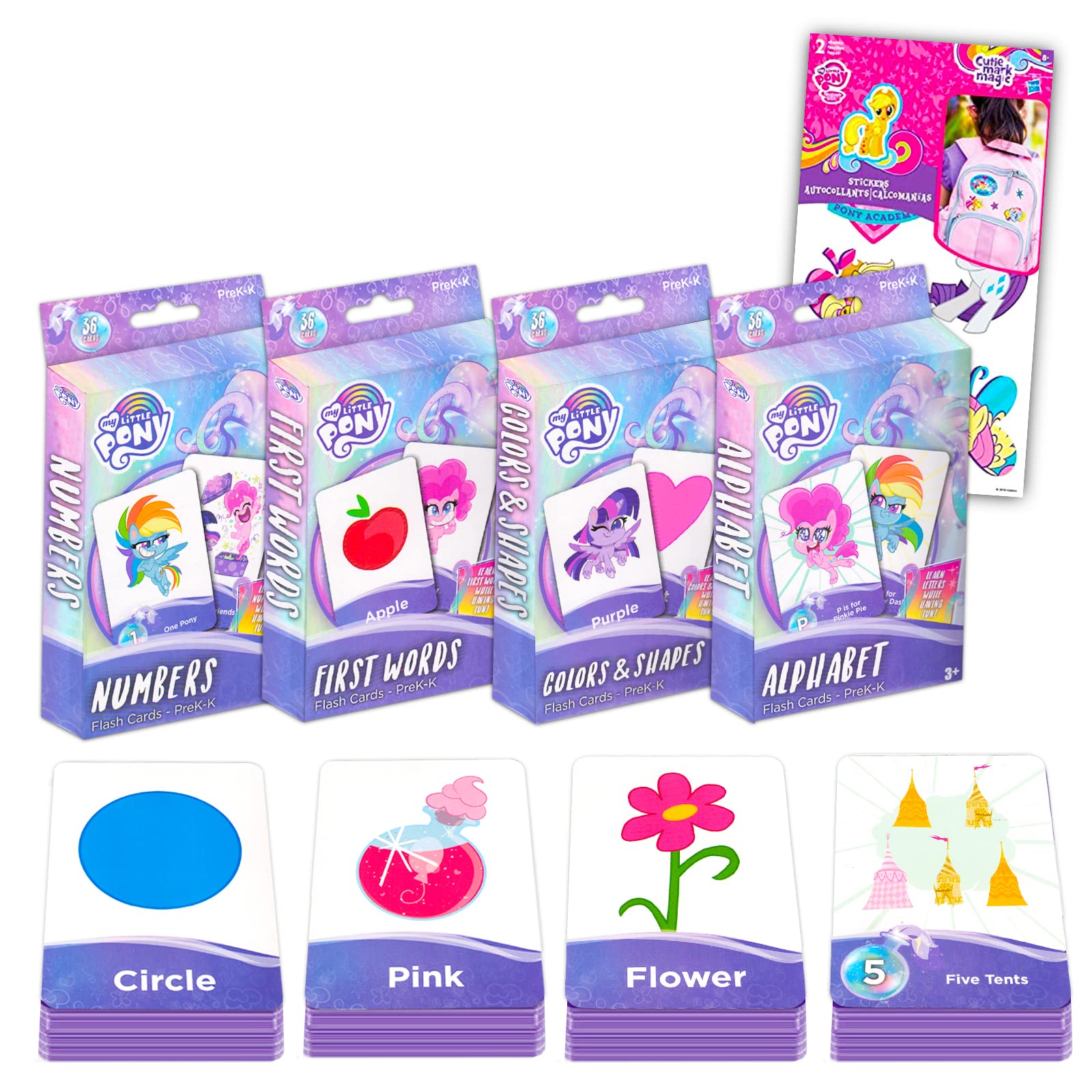 Buy My Little Pony Flash Cards for Preschool and Kindergarten - 4 Flash ...
