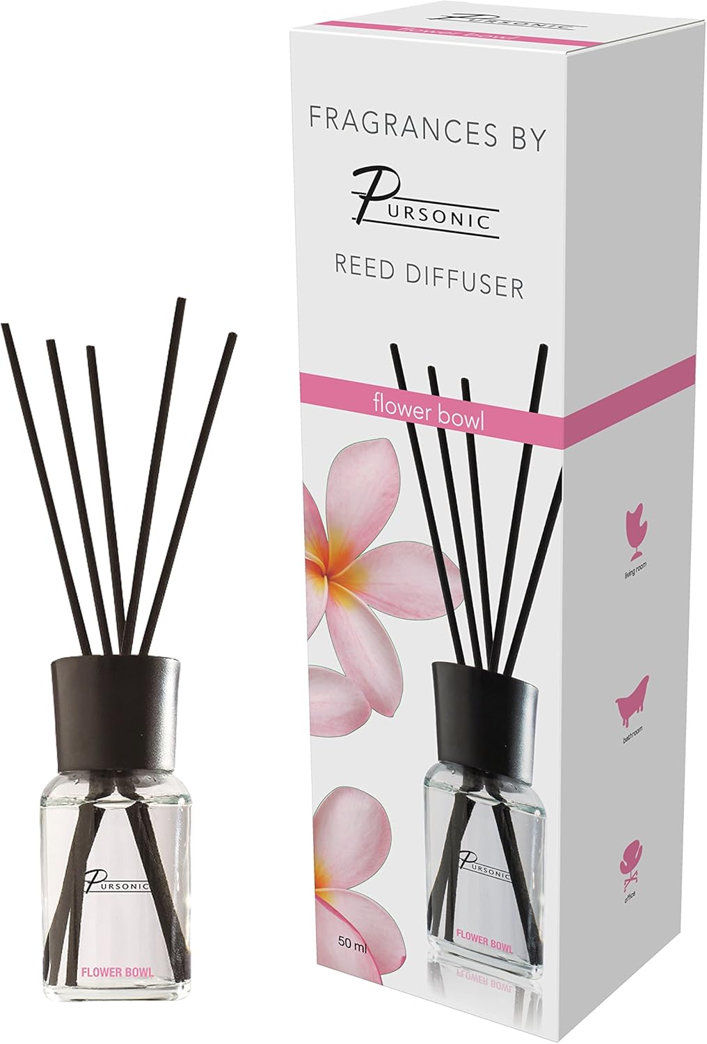 Amazon.com: Pursonic RDFB50 Flower Bowl Reed Diffusers : Home & Kitchen