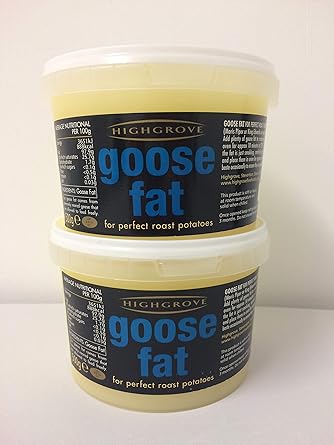 Goose Fat 2 x 500 g Twin Pack by Highgrove Foods : Amazon.co.uk: Grocery