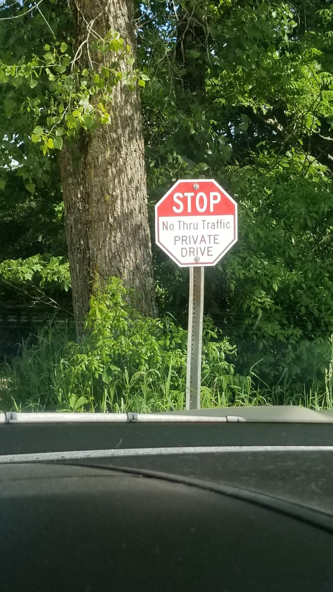 Amazon.com: SmartSign - K-9780-AL-10o10 "Stop - No Thru Traffic ...