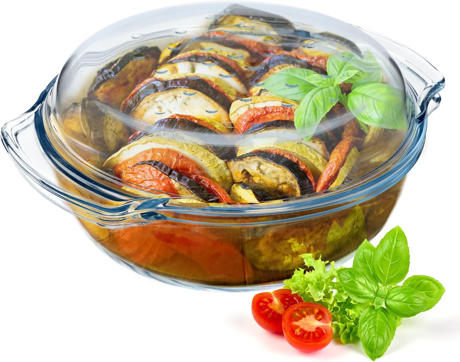 KADAX Glass Roaster, Casserole Dish with Lid - Heat-resistant Glass ...