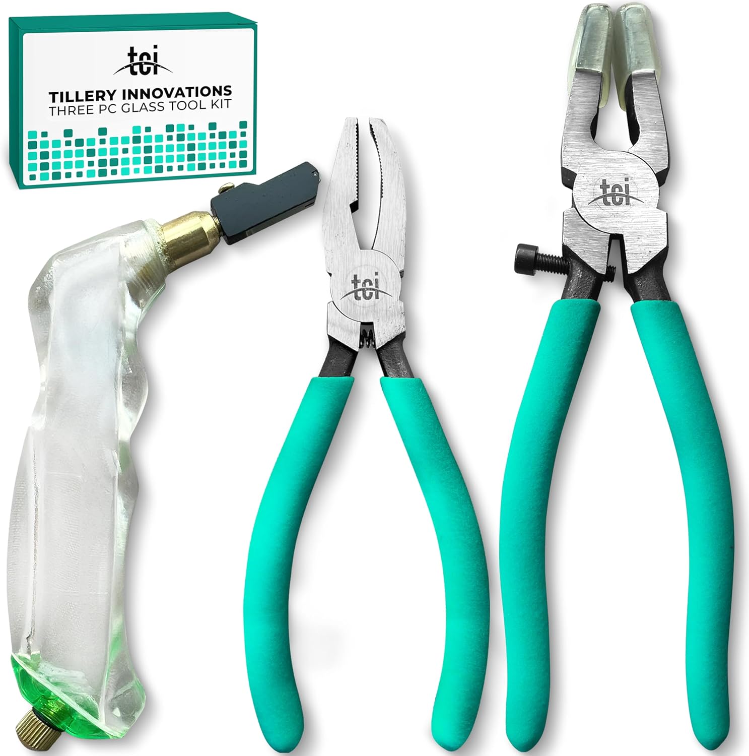 Amazon.com: Professional Three Piece Stained Glass Tool Kit with ...