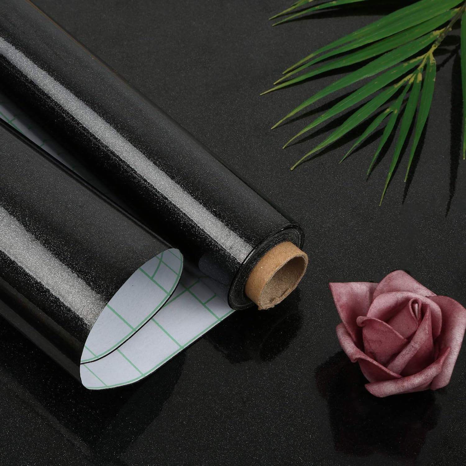 Amazon.com: Oxdigi Black Contact Paper Decorative 24 x 196 inches for ...