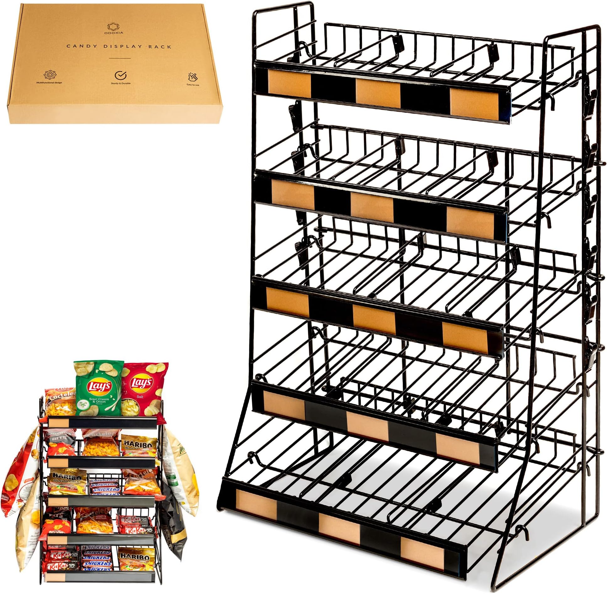 Amazon.com: Candy Display Rack | Candy Organizer | Snack Organizer For ...