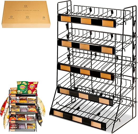 Amazon.com: ODOXIA Candy Display Rack | Countertop Snack Organizer for ...