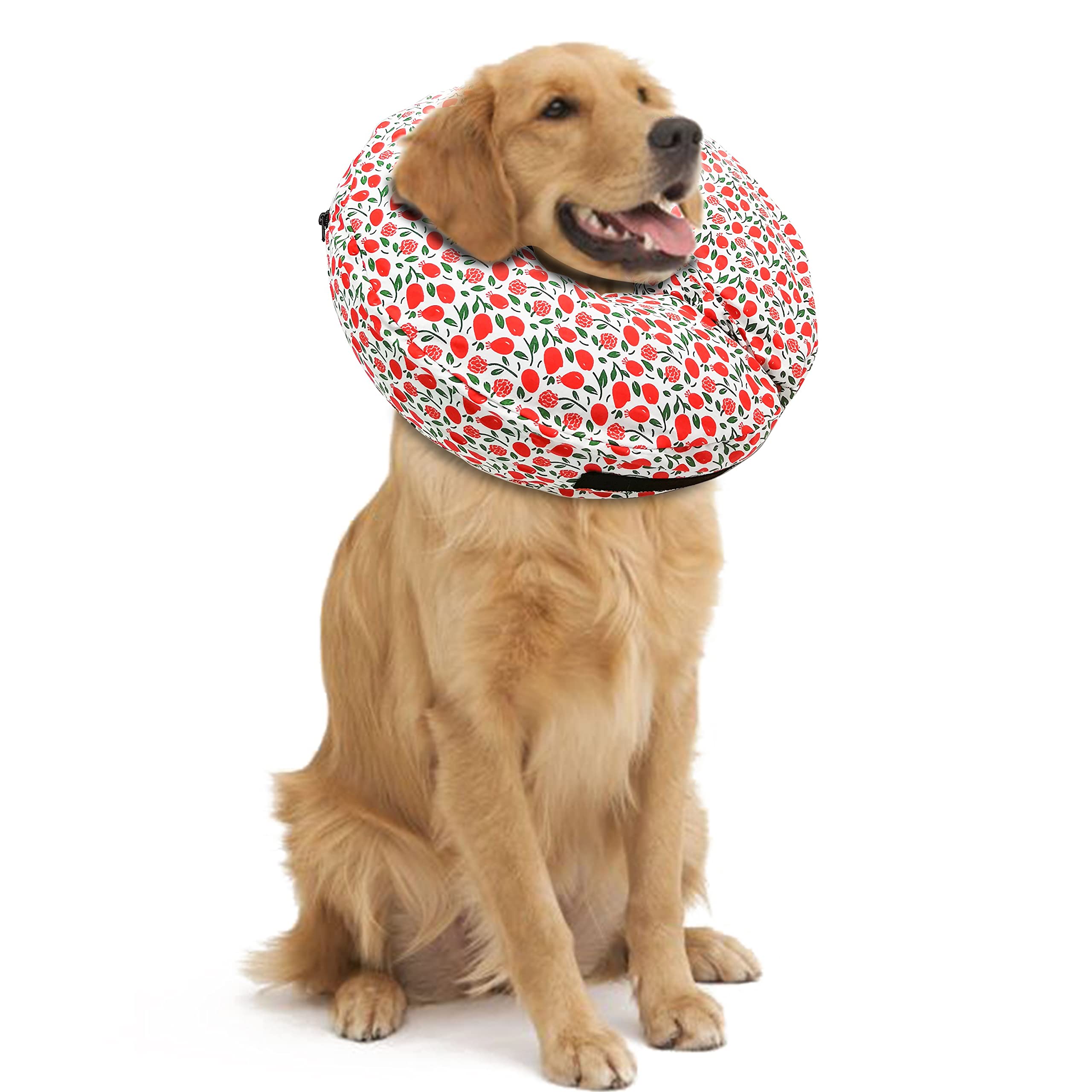 Meidong Protective Inflatable Cone Collar For Dogs And Cats, Soft Pet