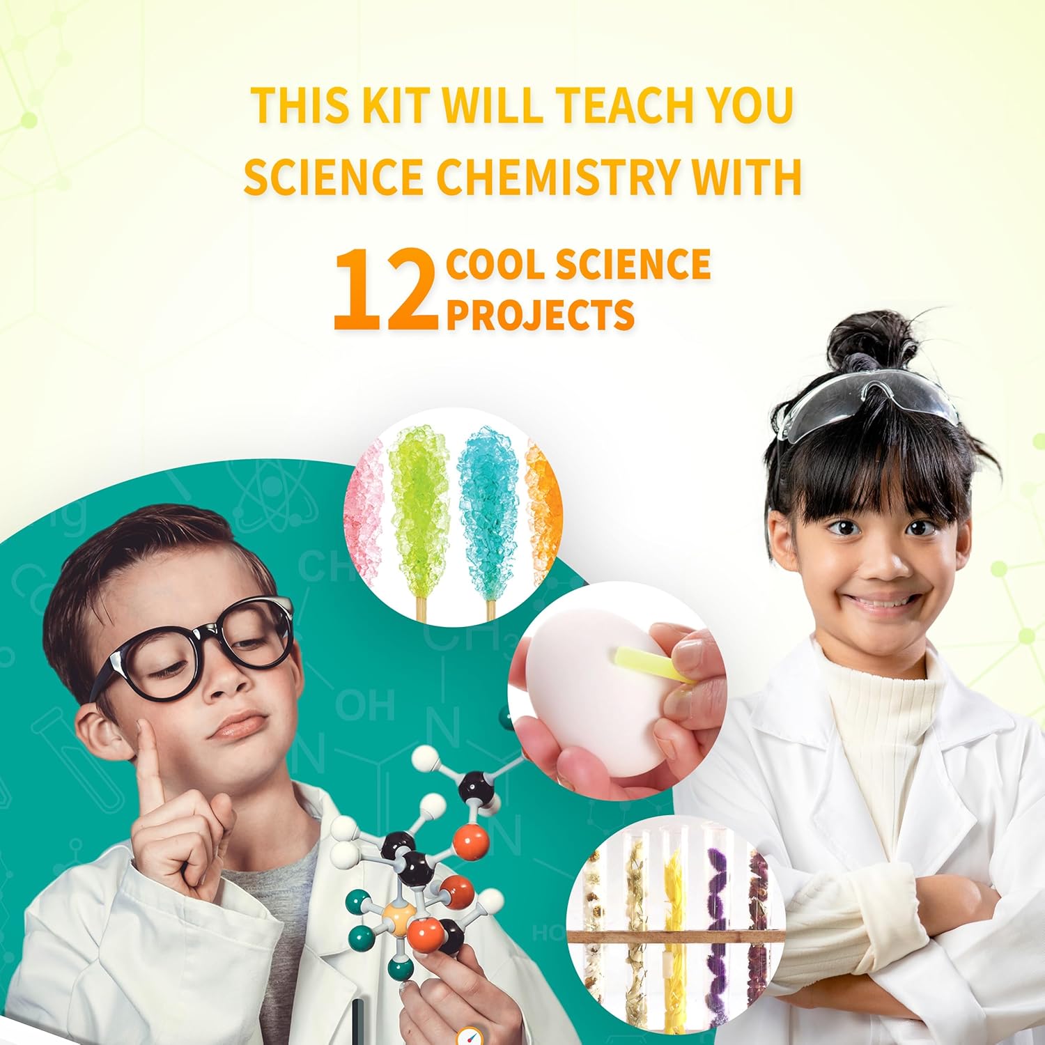 SpiceBox Science Lab Cool Chemistry – Kit STEM para niños con 12 ...