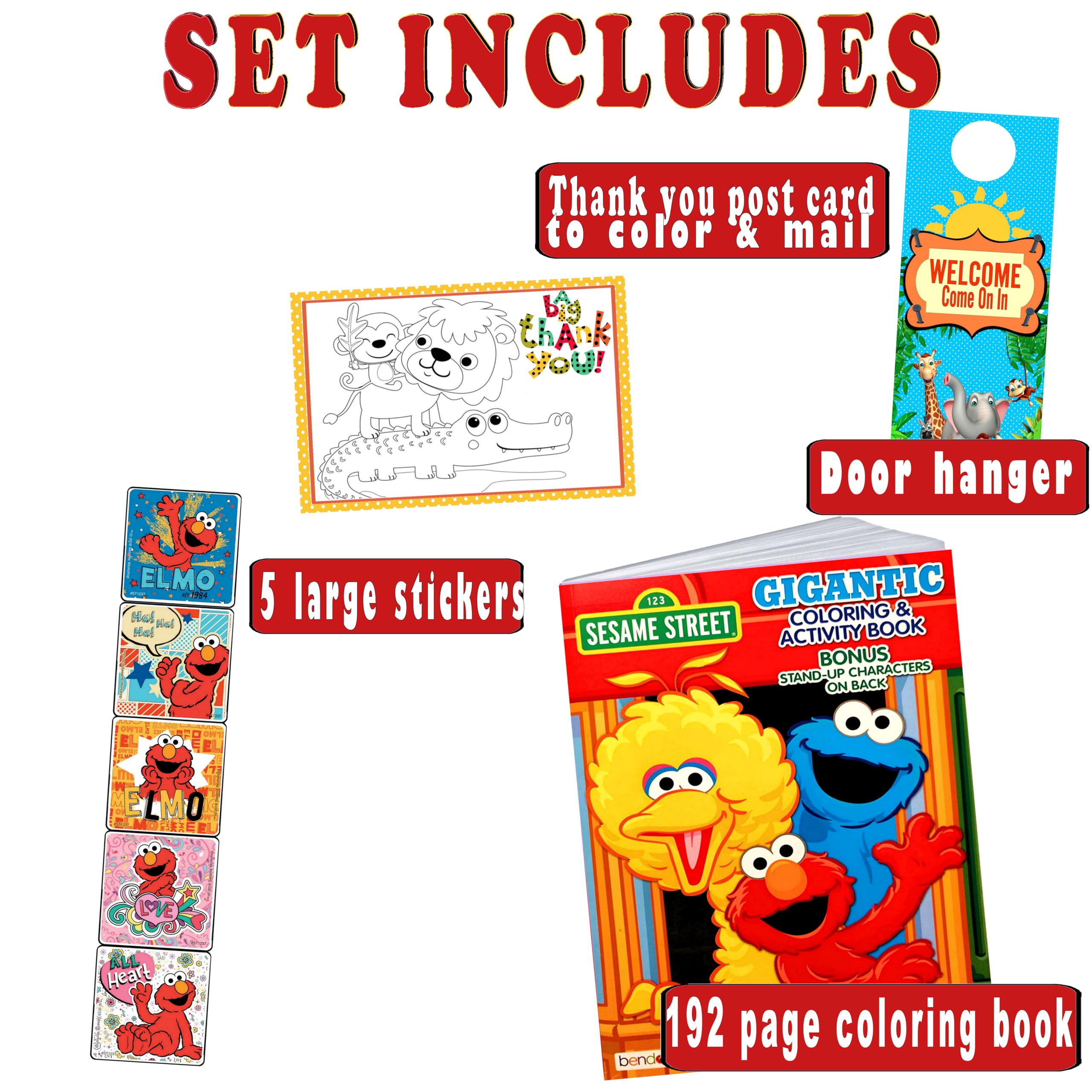 Snapklik.com : Sesame Street Coloring And Stickers Activity Set ...