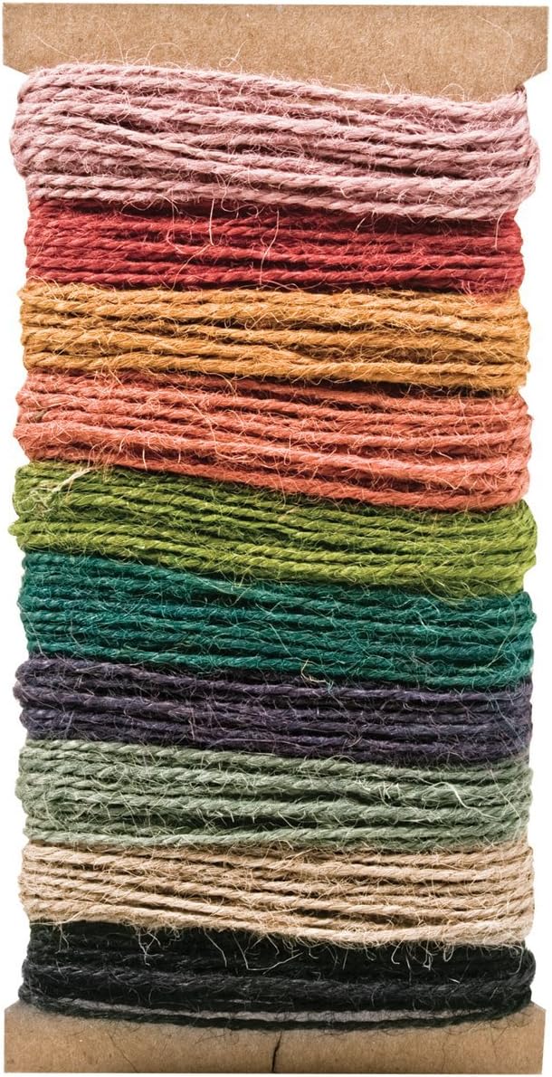 Amazon.com: Jute String by Tim Holtz Idea-ology, 10 Colors, 3 Yards ...