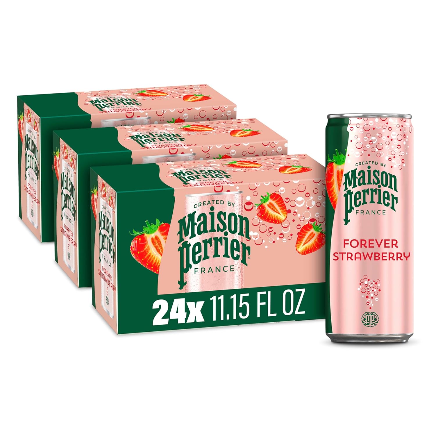 Amazon.com: Maison Perrier Forever Strawberry Flavored Sparkling Water ...
