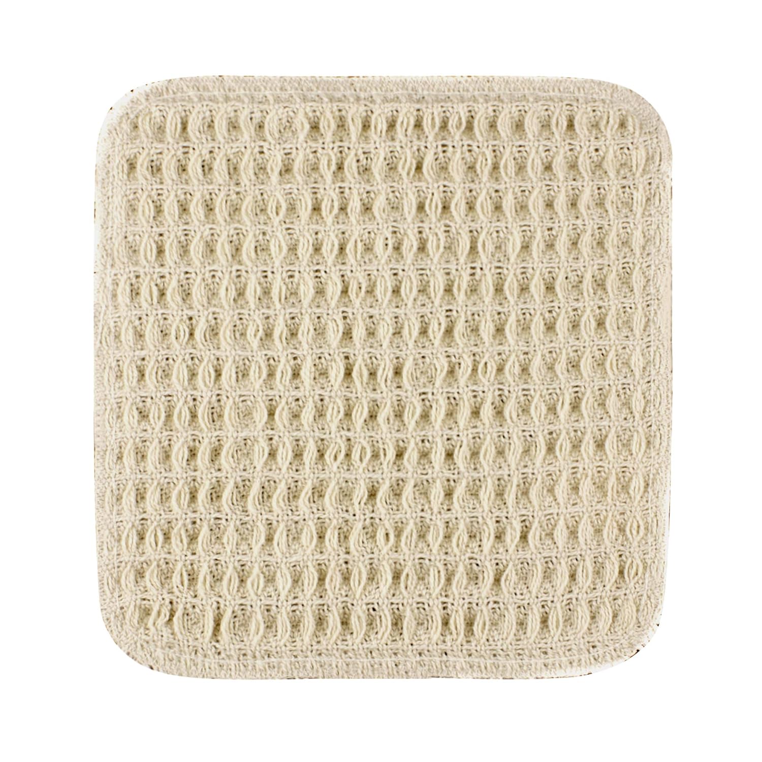 Organic Cotton Cloth Scrubber - 6 Pack | Ribbed for Deep Scrubbing ...