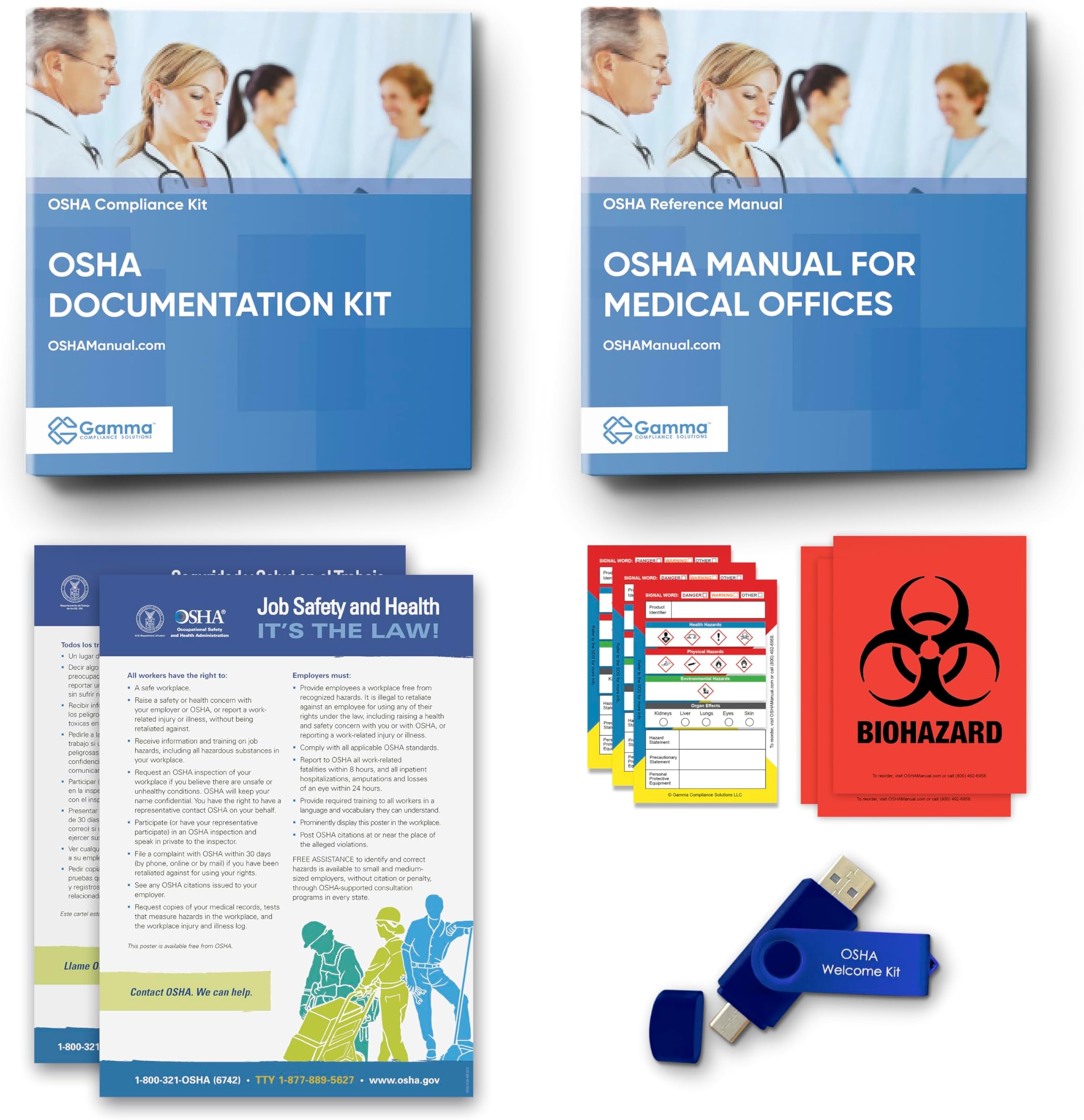 Amazon.com : OSHA Package for Medical Offices Including Regulations and ...