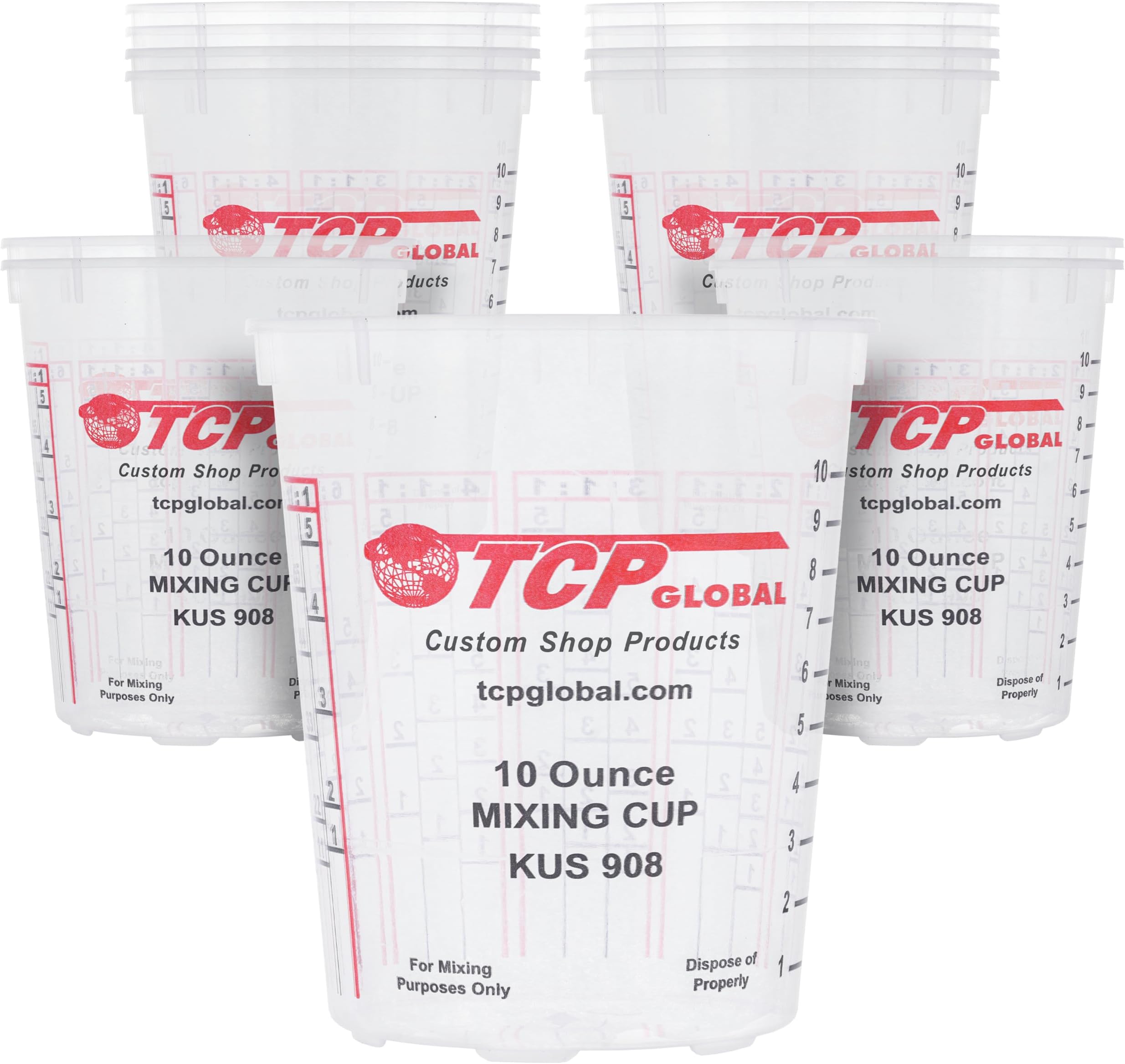 Amazon.com: Eastwood Universal Reuseble Mixing Cups with Measuring ...