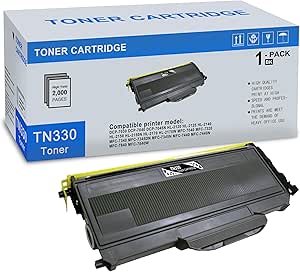 Amazon.com: 1 Pack TN330 Black Toner Cartridge Compatible TN330 Replacement for Brother TN330 ...