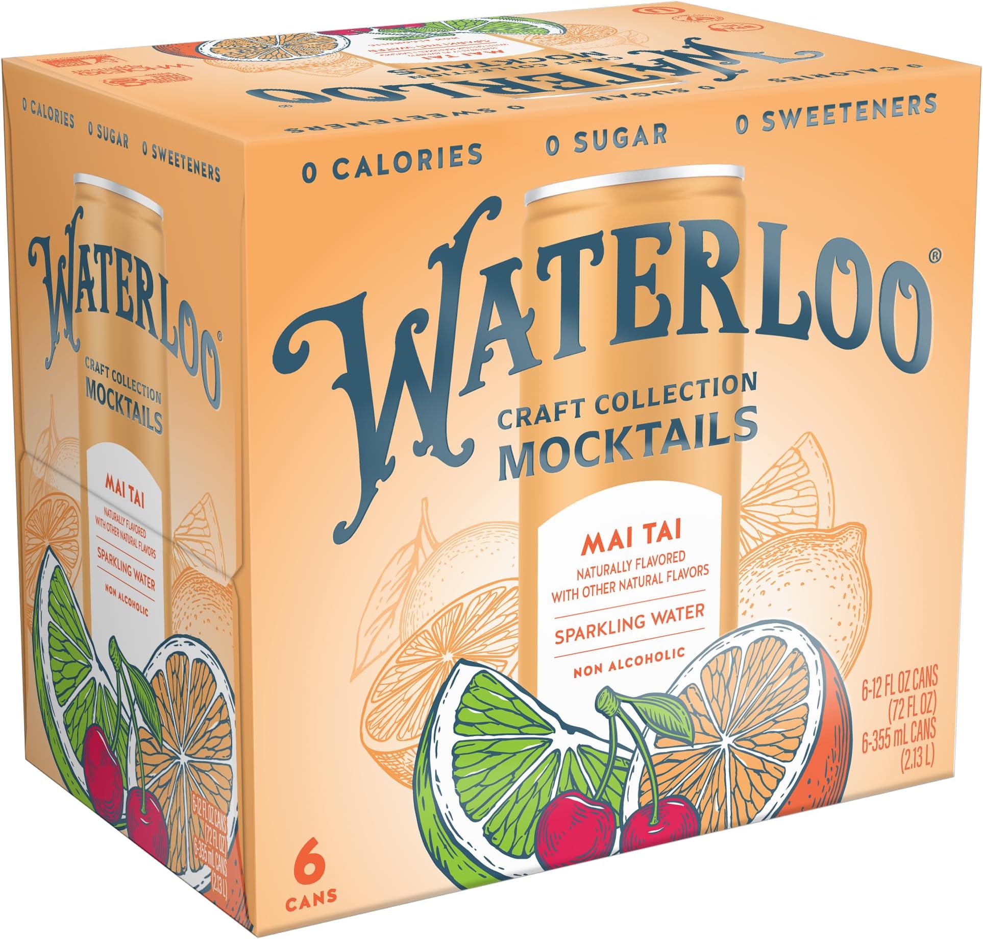 Amazon.com : Waterloo Craft Collection Mocktails, Mai Tai Naturally ...