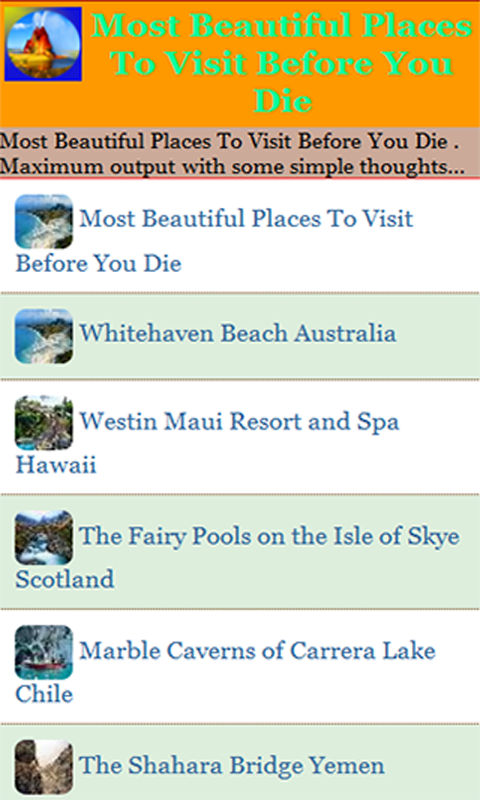 Most Beautiful Places To Visit Before You Die - App on Amazon Appstore
