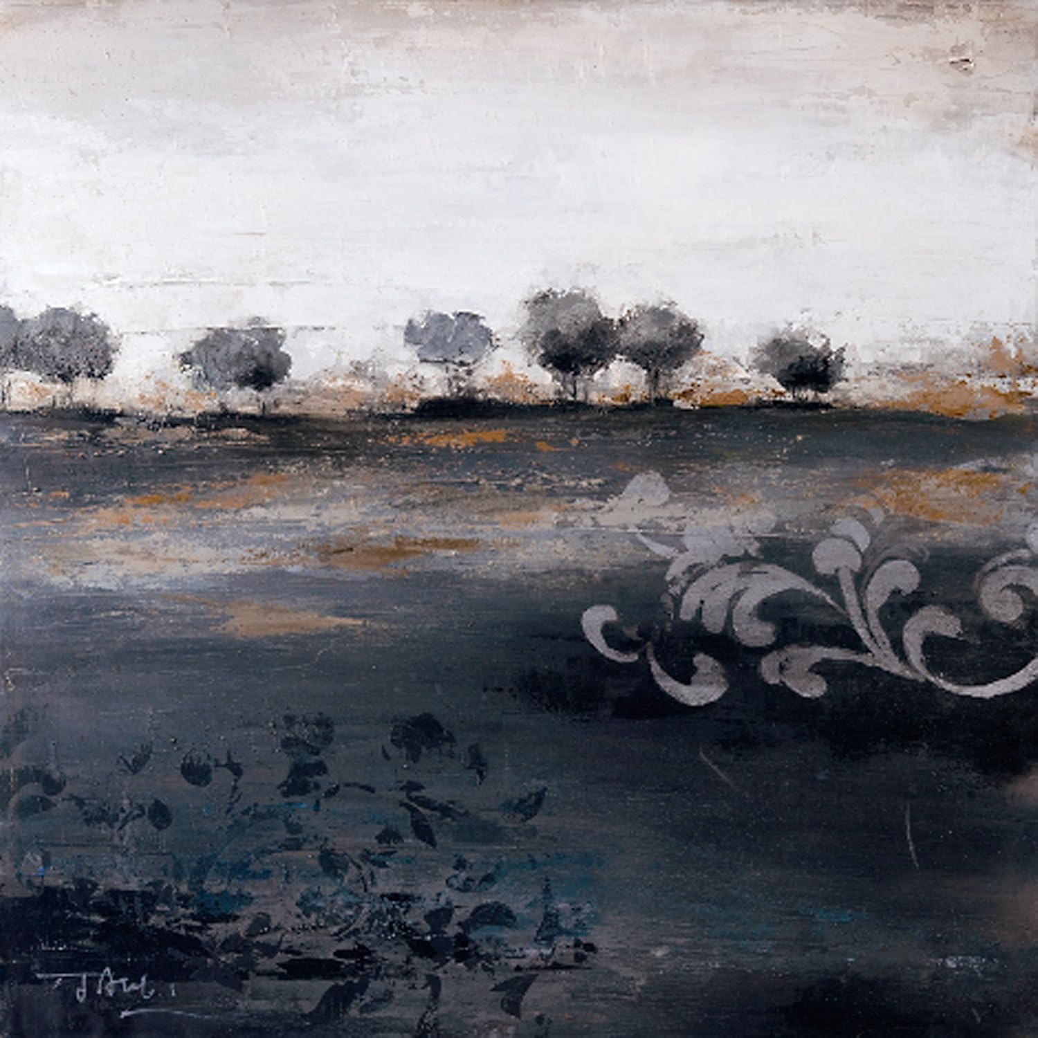 Amazon.com: Yosemite Home Decor YA100079B Land of Foreboding II Hand ...