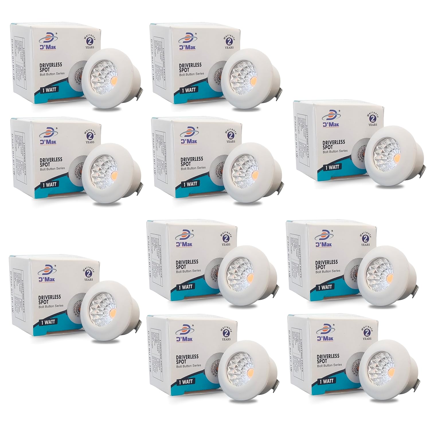 D'Mak ™ 1 Watt LED COB/Spot Light/Button Round Driver Light (Pink ...