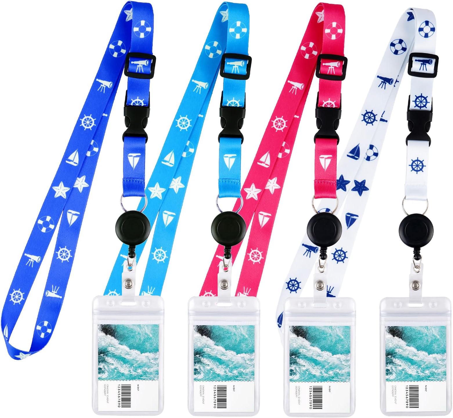 FACULX 4 Pack Cruise Ship Lanyards, Waterproof Cruise Lanyards with ...