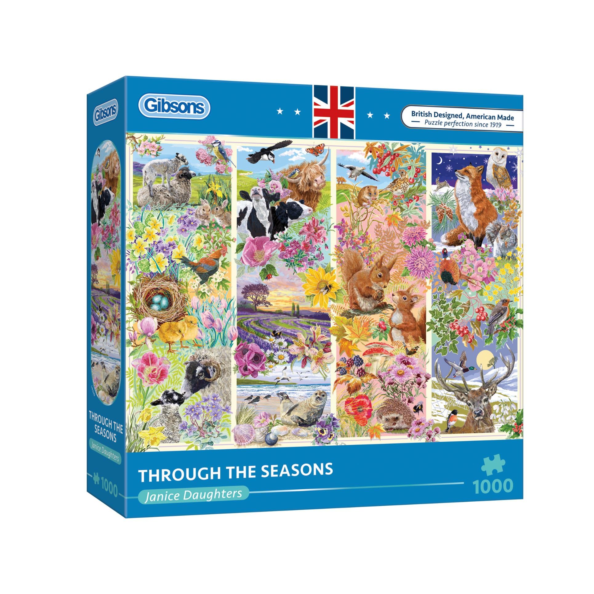 Amazon.com: Gibsons Through The Seasons 1000 Piece Jigsaw Puzzle for ...