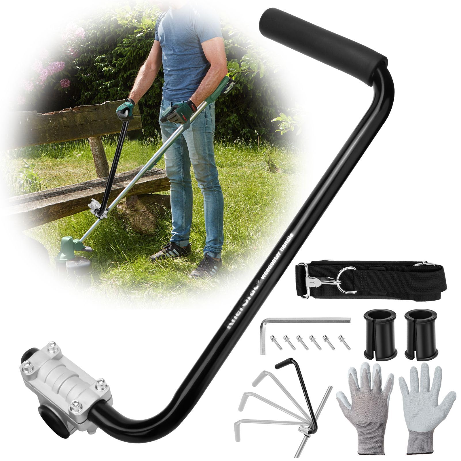 Amazon.com : Back Saver Weed Eater Handle: Extendable and Comfortable ...