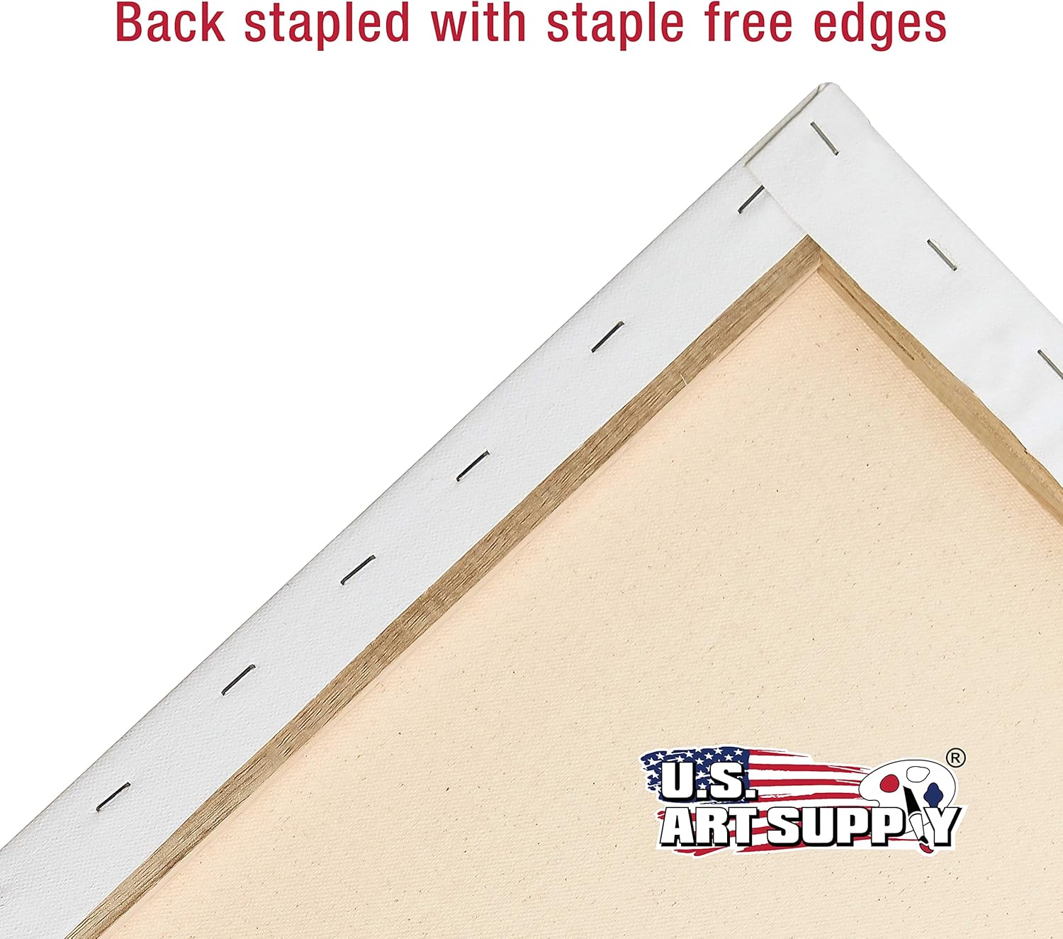 U.S. Art Supply Lienzo estirado de 12 x 36 pulgadas, triple imprimado ...