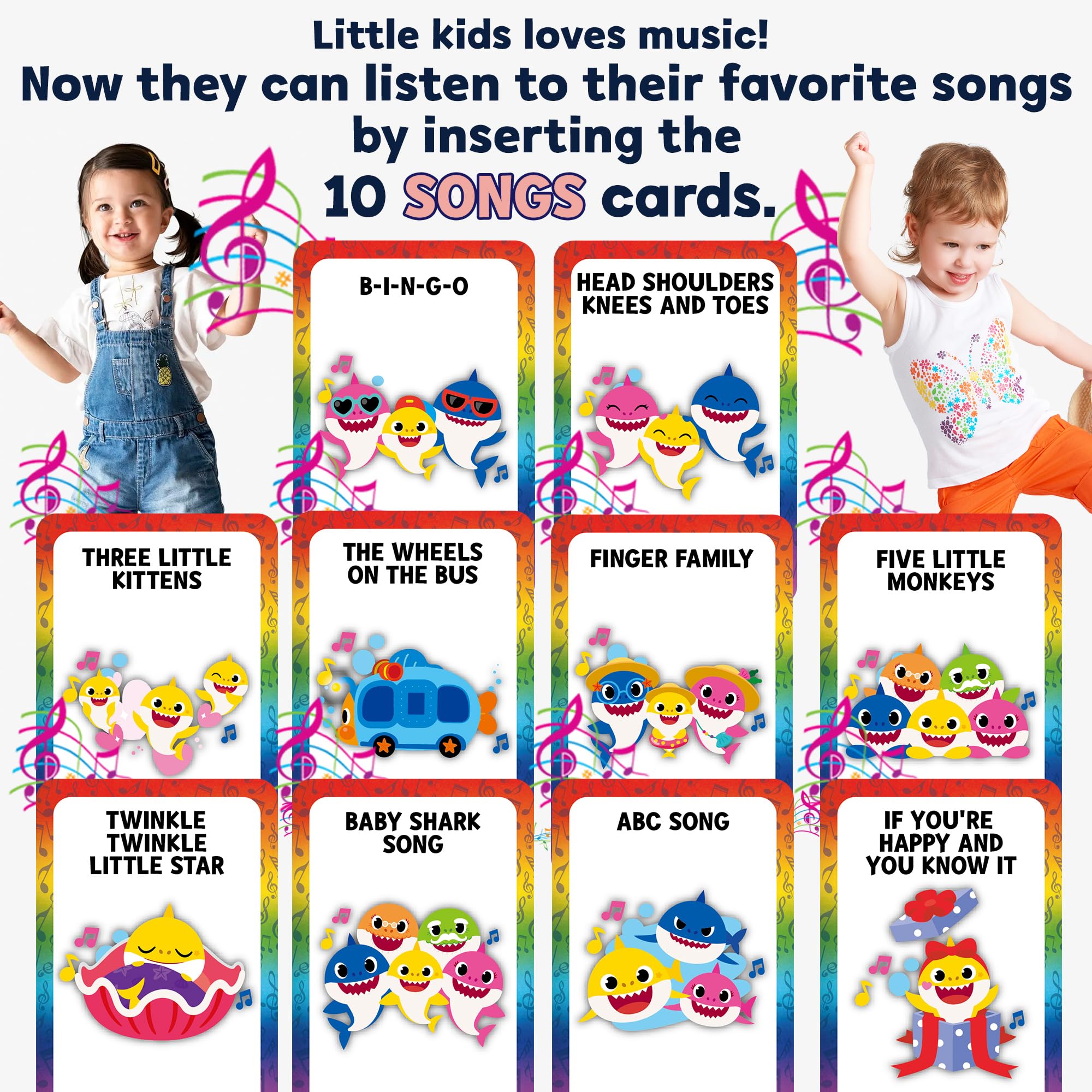 Snapklik.com : Baby Shark Flash Cards For Toddlers 2-4 Years Sensory ...