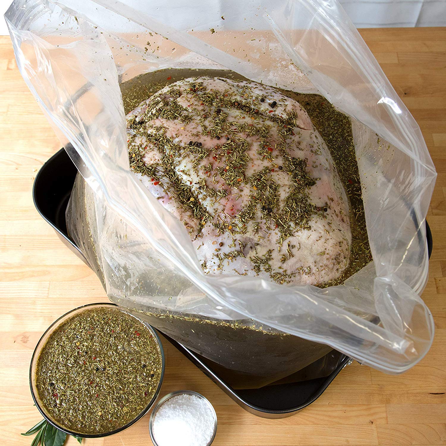 Good Cooking Turkey Brine Kit for up to 20 LB Turkey - Includes One ...