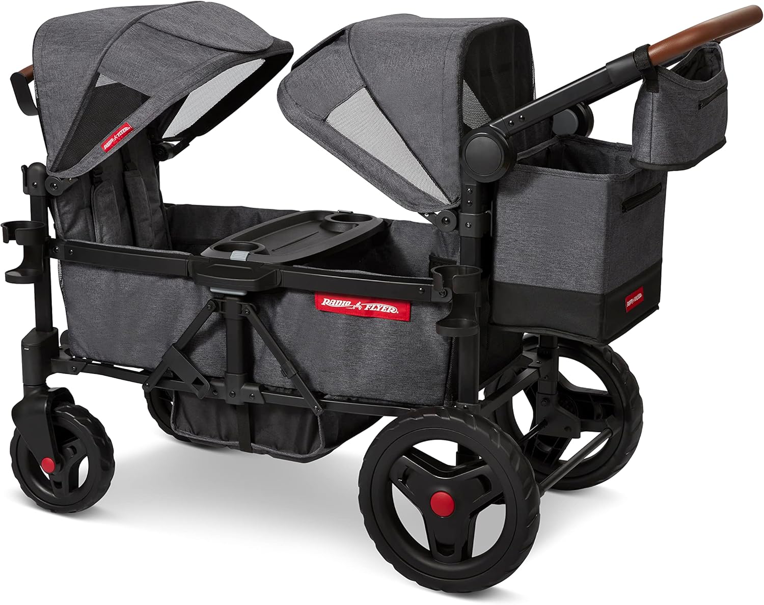 Amazon.com: Radio Flyer Voya Stroller Wagon, Double Stroller, 2 High ...