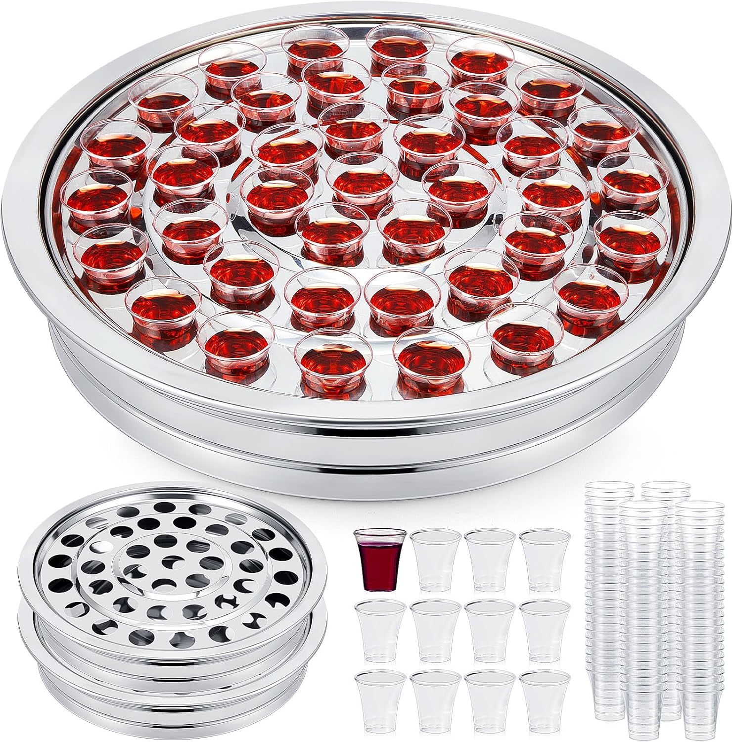 Amazon.com: Zhehao 2 Pcs Communion Trays for Churches Set Church ...