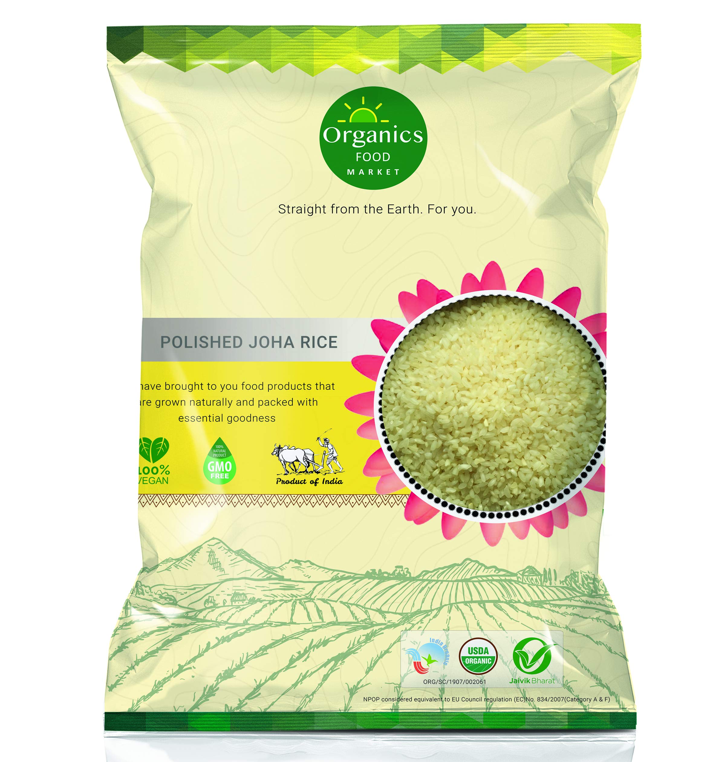 Organics Food Market Polished Joha Rice - Organic Kunkuni Joha (5Kg ...
