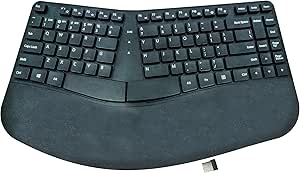 Accuratus Contour - Wireless Sculptured Ergonomic Split Key Multimedia ...