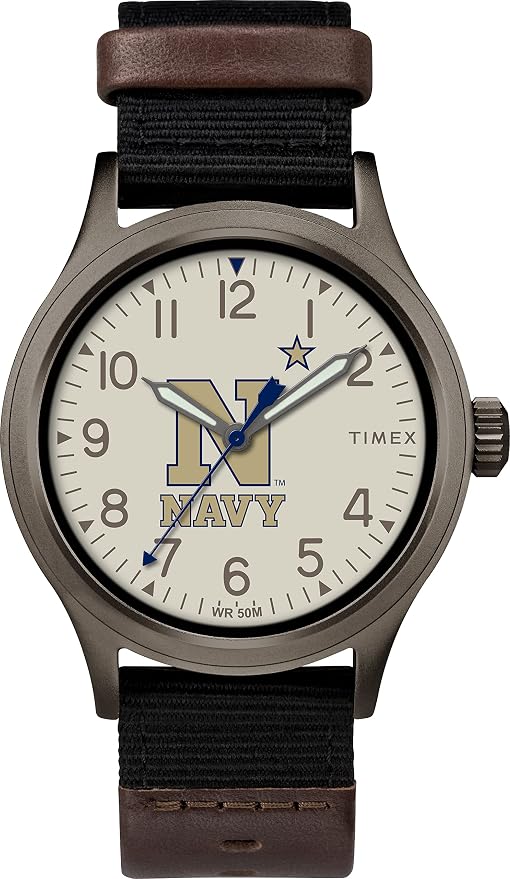 Amazon.com: Timex Tribute Men's Collegiate Pride 40mm Watch - US Naval ...