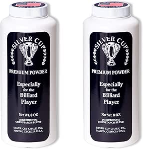 Silver Cup Billiard Premium Bottle Powder White 8 oz. Bottles (2-Pack ...