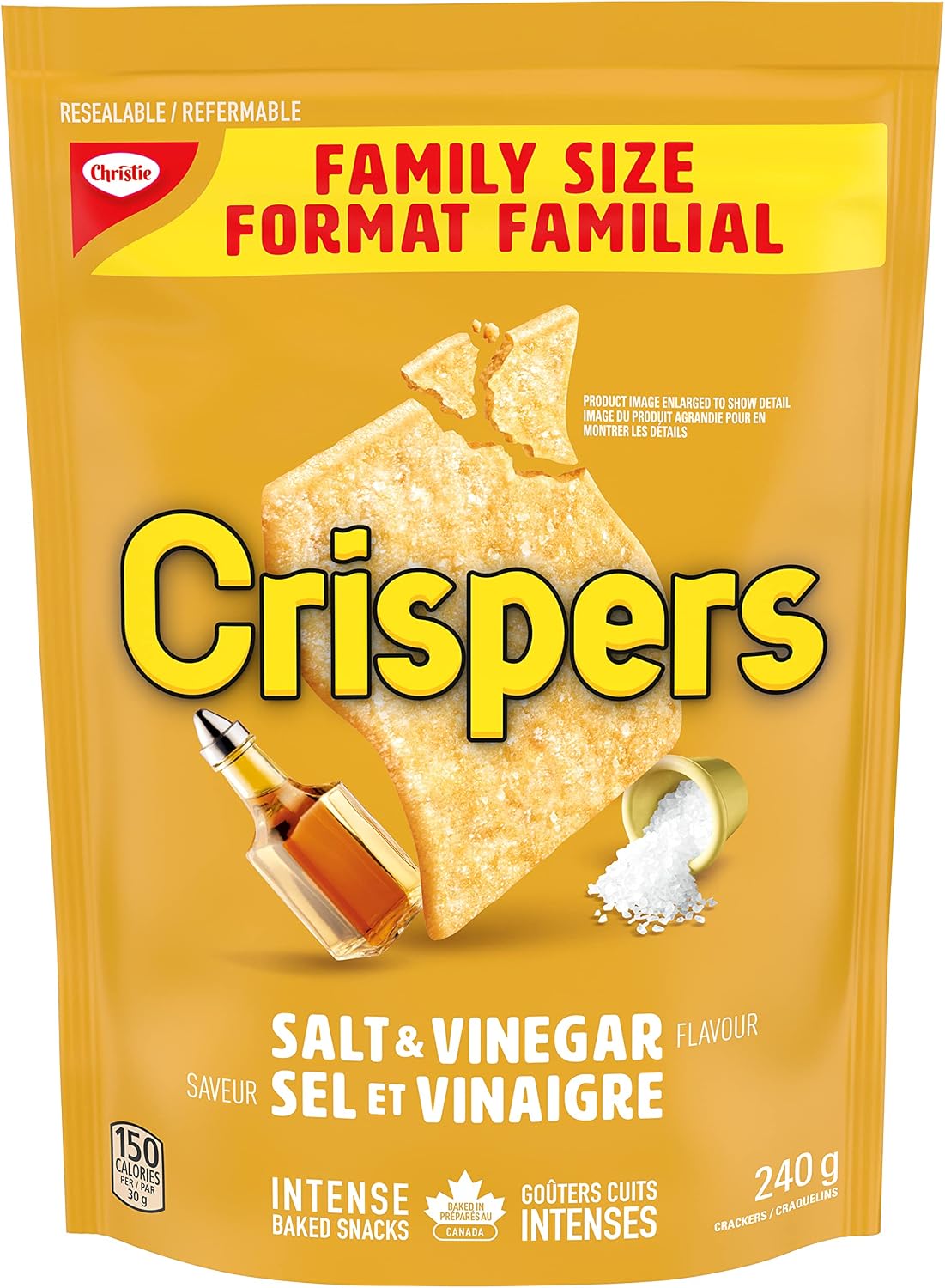 Crispers Salt & Vinegar 240g Back to School Snack : Amazon.ca: Grocery ...
