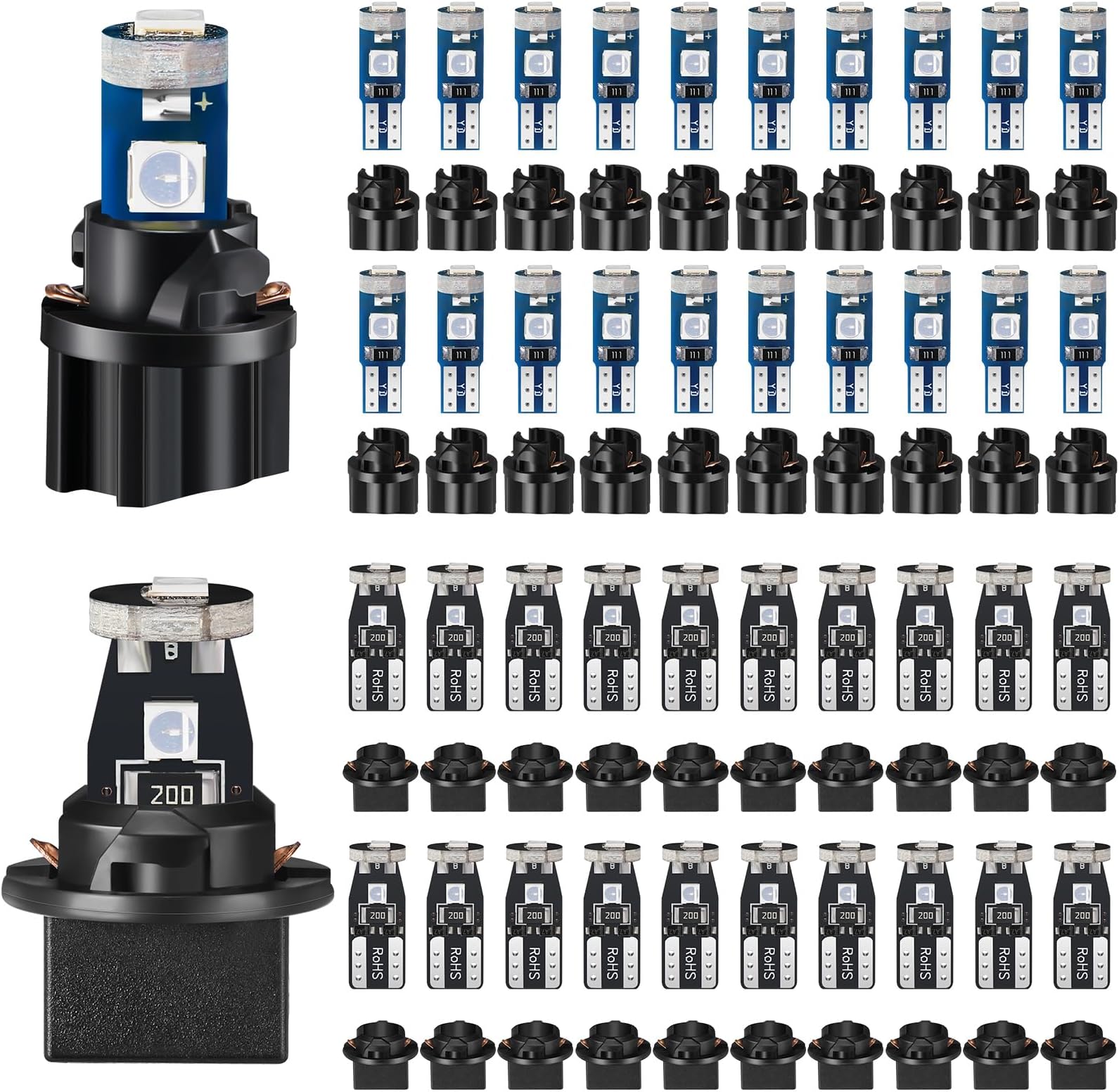 Amazon.com: NTNEV Led Bulb Dash Lights Super Bright, T5 37 74 LED Bulb ...