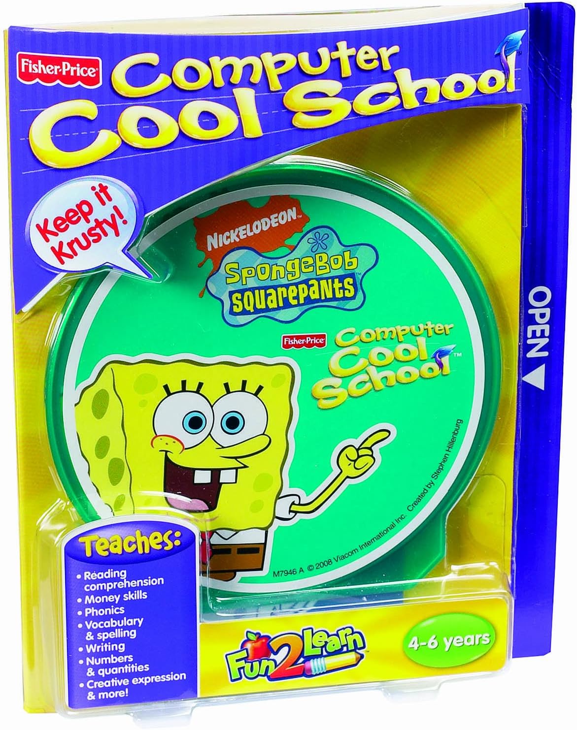 Amazon.com: Fisher-Price Fun-2-Learn Computer Cool School Sponge Bob ...