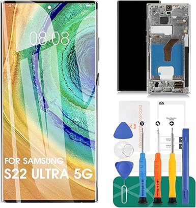 Amazon.com: OLED for Samsung S22 Ultra 5G Screen Replacement for ...