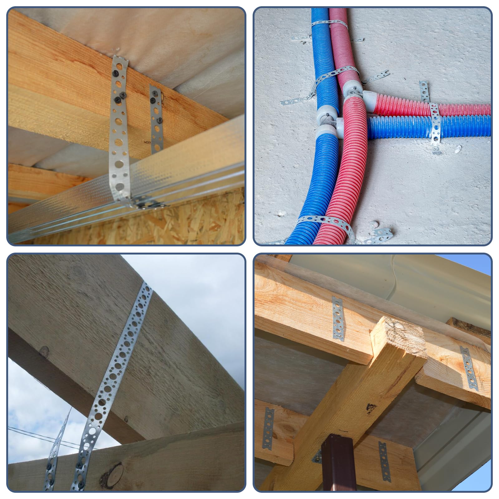 Snapklik.com : Galvanized Metal Pipe Strap 1-Inch X 33FT 0.6mm ...