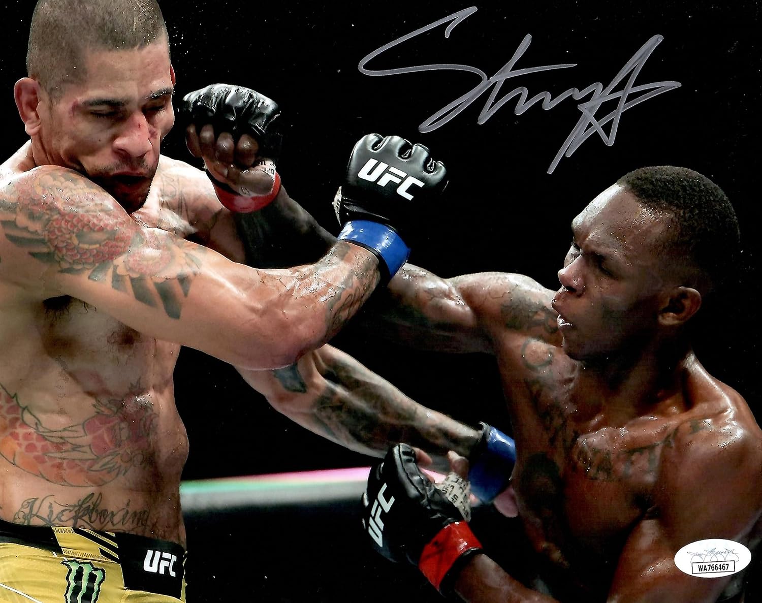 Israel Adesanya autographed signed 8×10 photo UFC Alex Pereira JSA ...