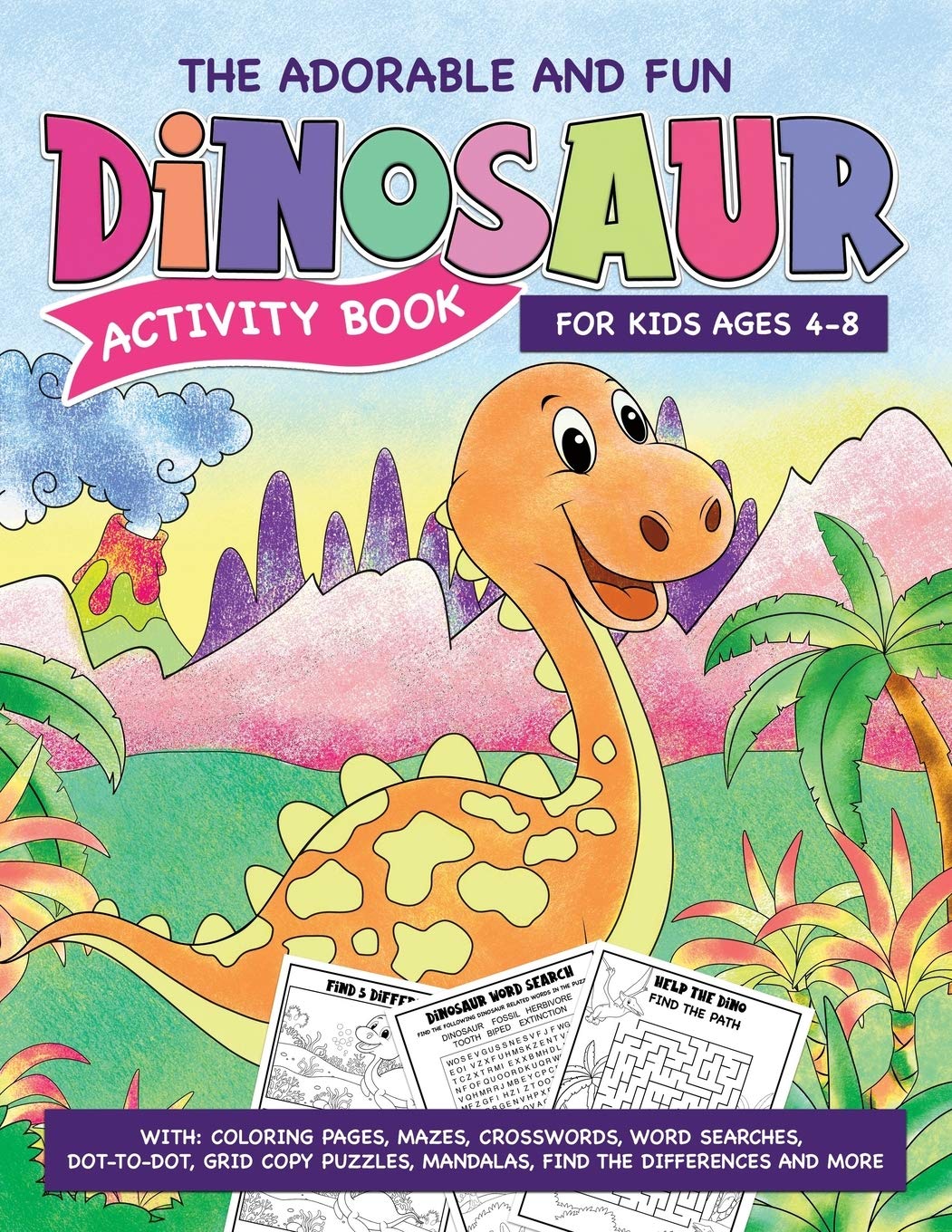 The Adorable And Fun Dinosaur Activity Book For Kids Ages | Desertcart ...