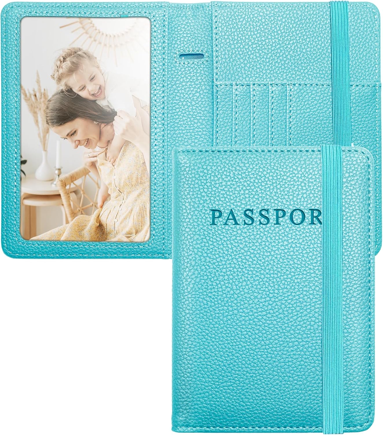 Amazon.com | Yarnic Passport and Vaccine Card Holder Combo, Passport ...