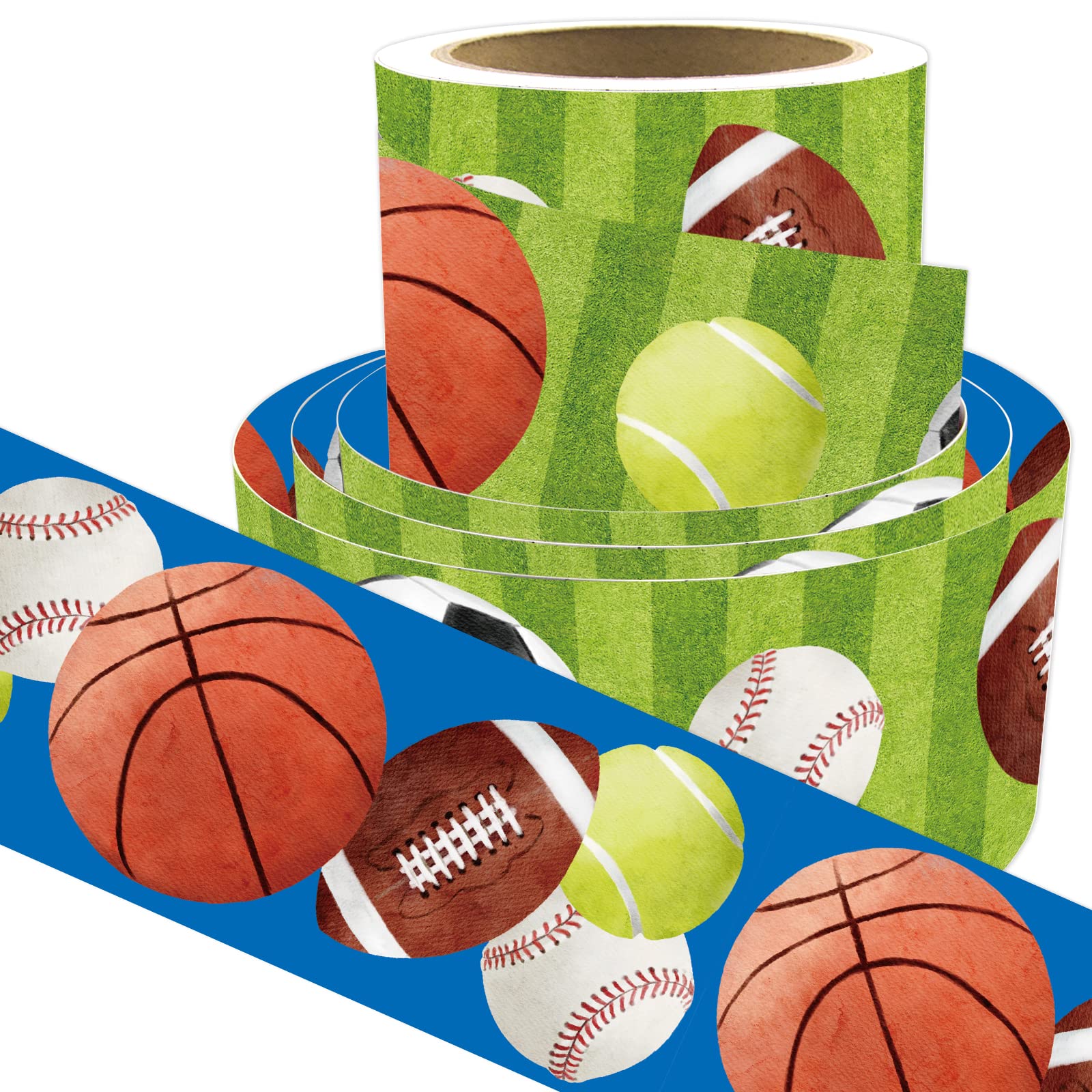 Sport Bulletin Board Borders Sports Double Side Straight Border Trim ...
