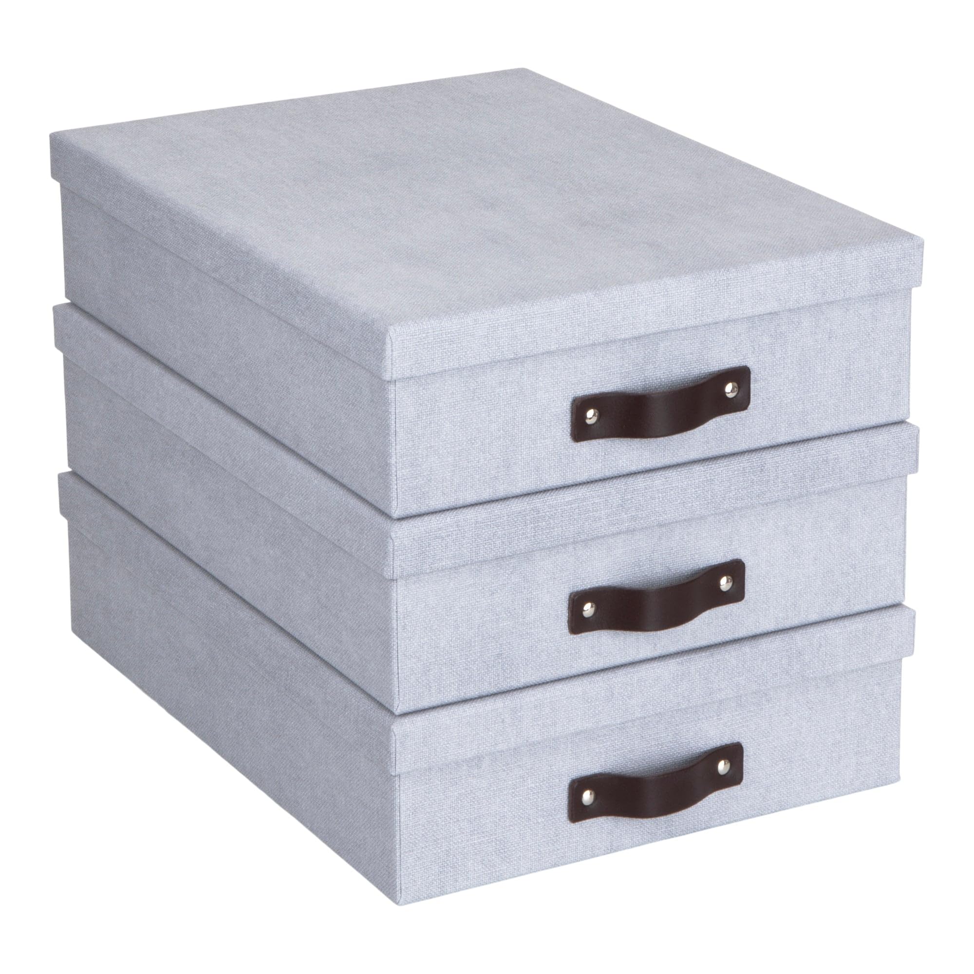 Amazon.com: Bigso Oskar Canvas Fiberboard Document Letter Box | File ...