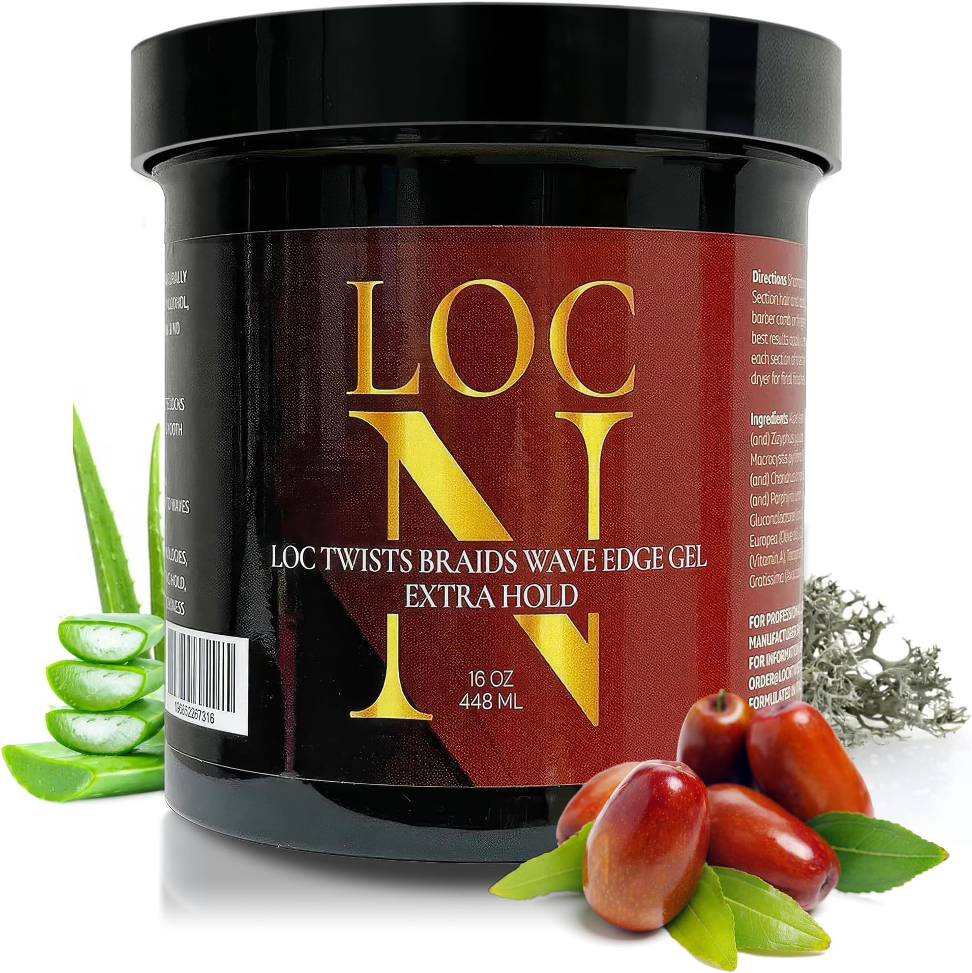 Amazon.com : Loc N Twist Braids & Edge Control Gel – Extra Hold,16oz ...