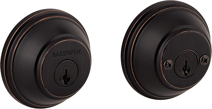 Baldwin Prestige 385 Round Double Cylinder Deadbolt Featuring SmartKey ...