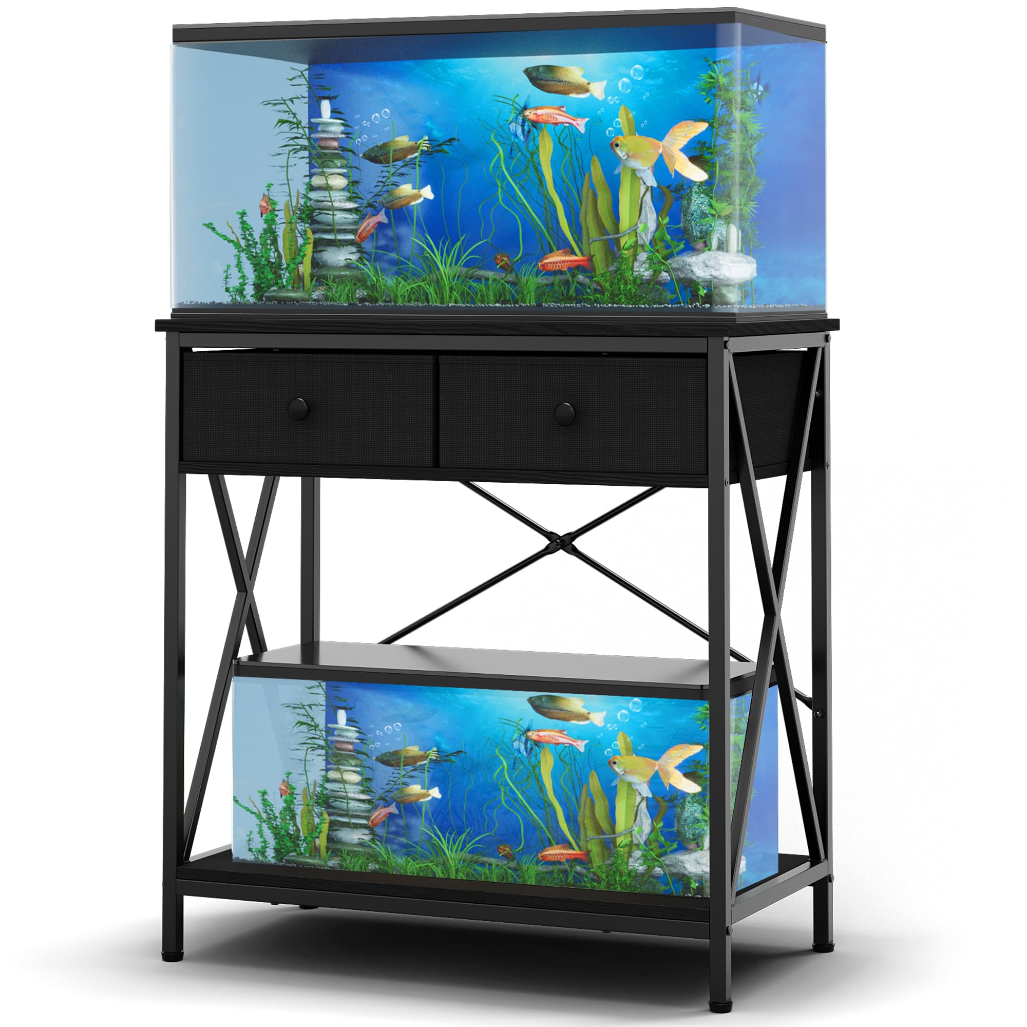Amazon.com: FILKO Fish Tank Stand 29 Gallon: Sturdy Aquarium Stand with ...