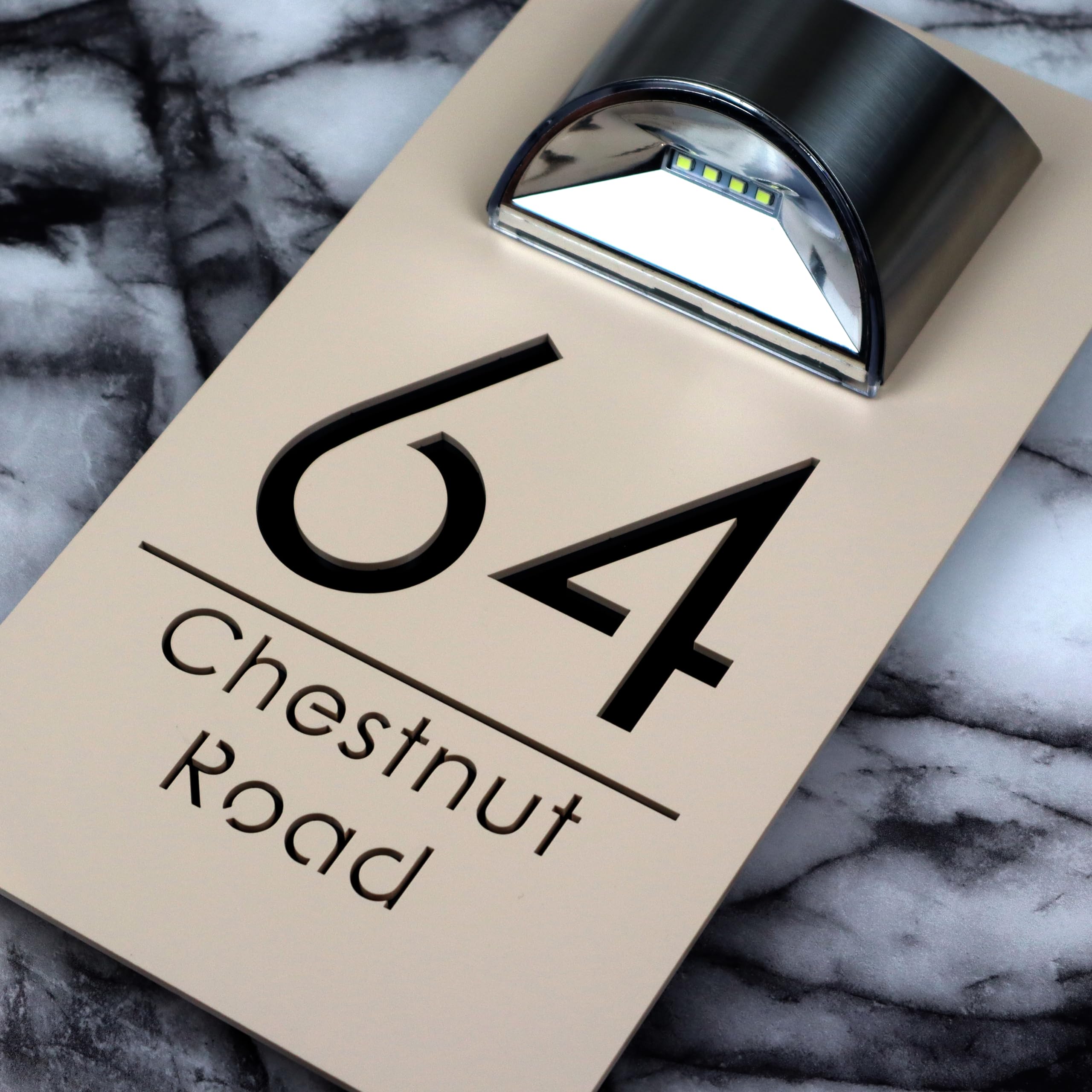 K Smart Sign | Bellissima LED F31 | House Numbers Plaques With Solar ...