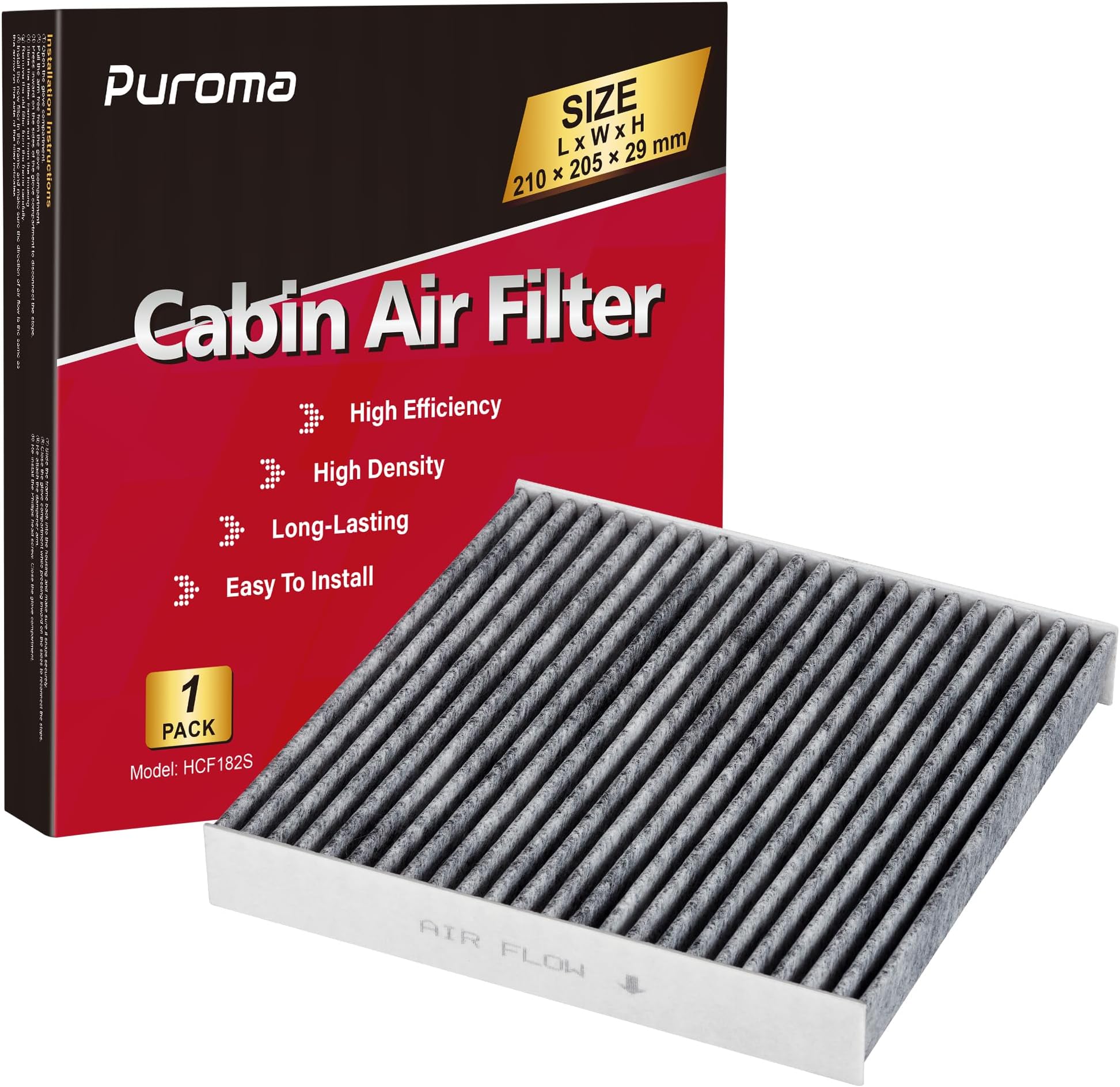 Amazon.com: BDFHYK CF11182 Cabin Air Filter w/Activated Carbon ...